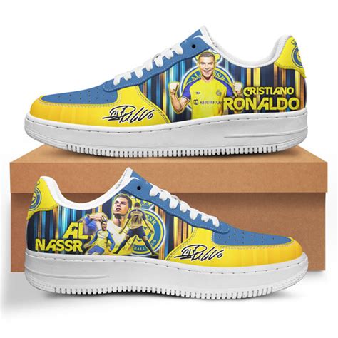Al Nassr Cristiano Ronaldo Air Force 1 Sneakers Shoes Inspire Uplift