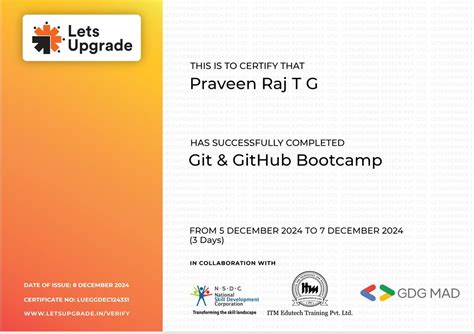 Praveen Raj Tg On Linkedin Github Git Python Letsupgrade Bootcamp