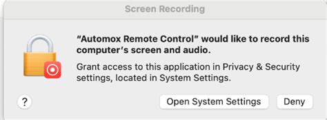 Mac Os Automox Remote Control Would Like To Record This Community