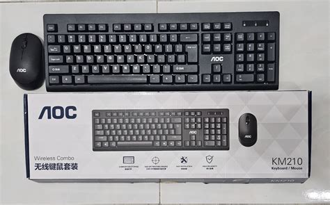 AOC Keyboard Mouse Combo Set KM210 Wireless Connect SPT6354 Computers Tech Parts