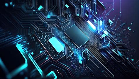 Premium Ai Image Abstract Technology Background Chip Circuit Cpu