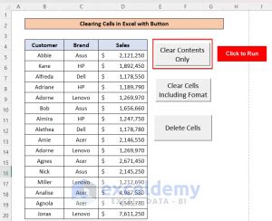 How To Clear Cells In Excel With Button With Detailed Steps