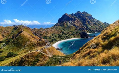 Landscape View From The Top Of Padar Island In Komodo National Park