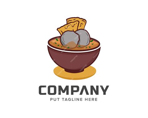 Premium Vector Meatball Bakso Chef Logo Template Vector Illustration
