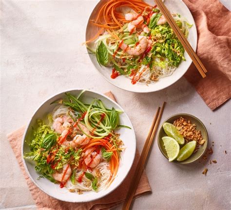 Fragrant Prawn Rice Noodle Salad Bbc Good Food