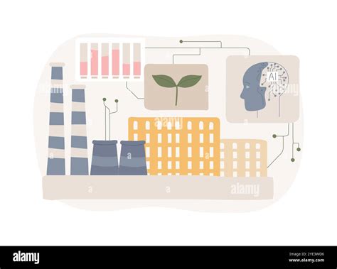 Ai Optimized Sustainability Abstract Concept Vector Illustration Stock