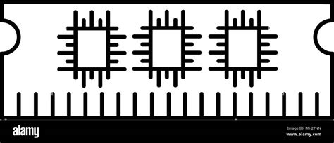 Memory Icon Vector RAM Icon Vector Icon On White Background Stock