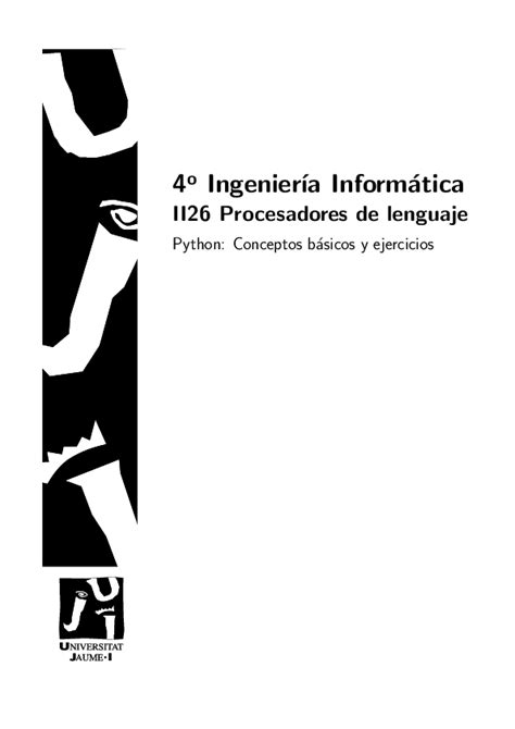 Pdf Python Conceptos Básicos Y Ejercicios Santo Garcia