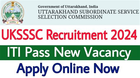 Uksssc Recruitment 2024 Iti Education