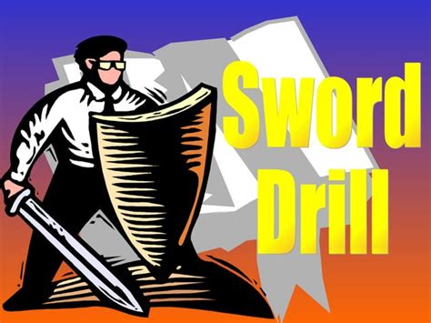 Sword Drill Ppt