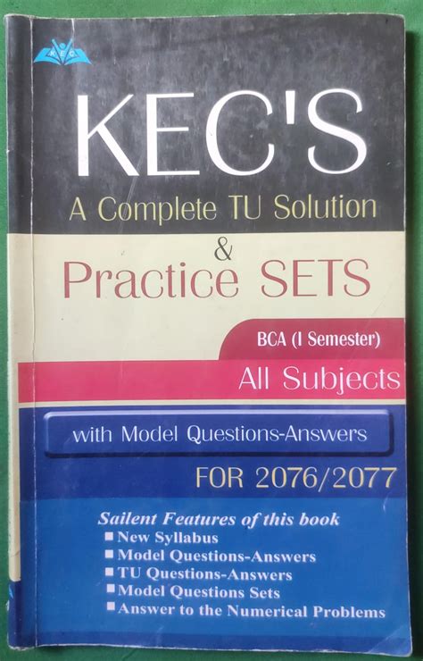 Bca 1st Semester Practice Sets Sajha Kitab