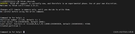 【linux】物理磁盘挂载目录—— 分区、格式化、重启自动挂载 linux 挂载目录 csdn博客