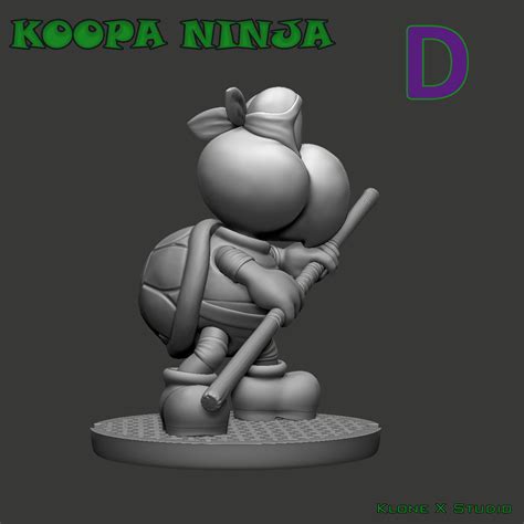 Stl File Koopa Ninja D・3d Printing Design To Download・cults