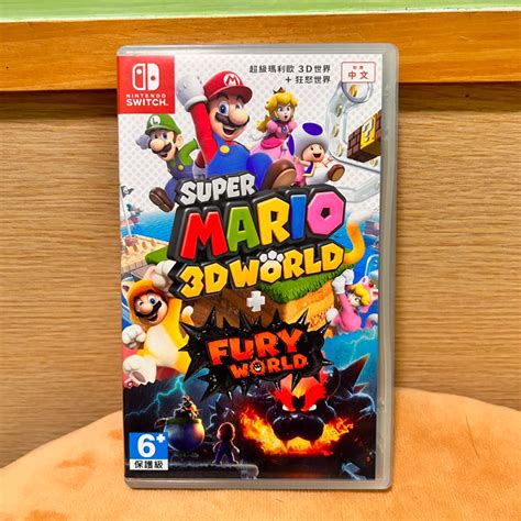 【阿皮小舖】ns Switch 超級瑪利歐3d世界狂怒世界 中文版 二手 蝦皮購物