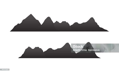 山剪影忽略向量洛基丘陵地形向量 景觀設計的白色背景下的山脈剪影集向量圖形及更多側影圖片 側影 剪裁圖 反叛 Istock