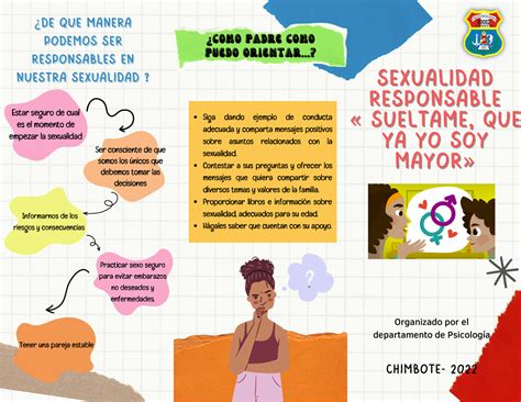 Triptico Sexualidad Responsable Organizado Por El Departamento De