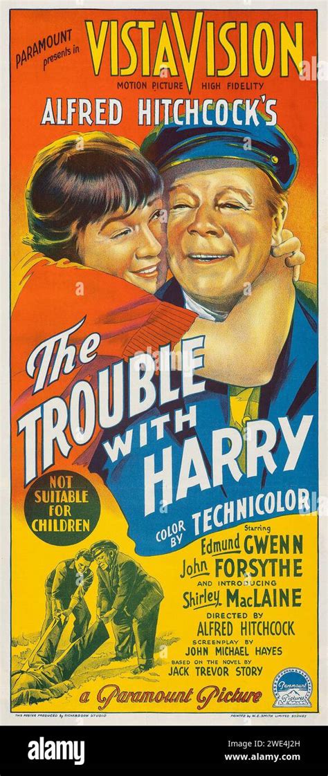 Alfred Hitchcock Film The Trouble With Harry Paramount 1955 Vintage