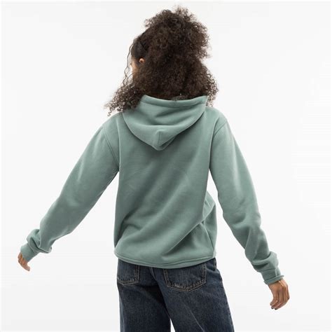Womens Ugg® Rey Fuzzy Hoodie Deep Ice Journeys