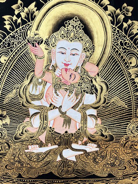 Vajrasattva Yab Yum Thangka Potala Gate
