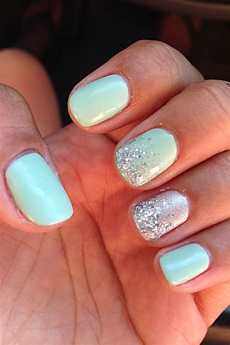 Beauty And Personal Care Shellac Gel Nails Mint Nails Mint Green