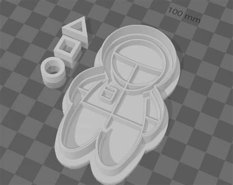 🦑 Squid Game Cookie Cutter・ Stl File For 3d Printing・cults
