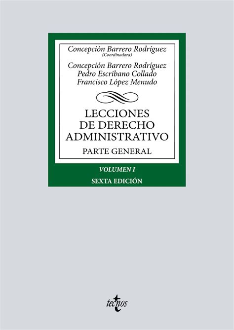 Libro Lecciones De Derecho Administrativo 9788430986330 Barrero