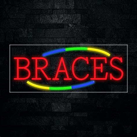 Braces Led Neon Sign 30l X 12h 30747