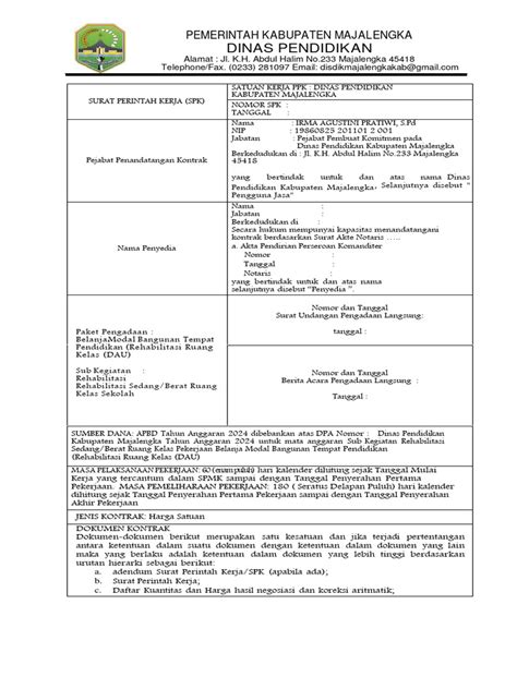 Rancangan Kontrak Pdf