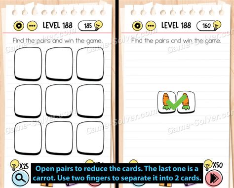 Brain Test Level 188 Answers • Game Solver