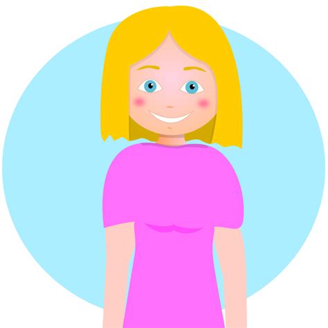 Blonde Girl Smiling 30935854 Png