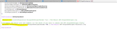 Uninstall Script For Sitecore 10 And Commerce Instances