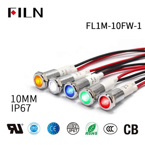 10mm 220v Led Amber Led Indicator Lights Indicatorlight