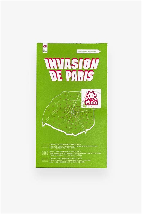 Invader Invasion Of Paris Map — Miura Gallery