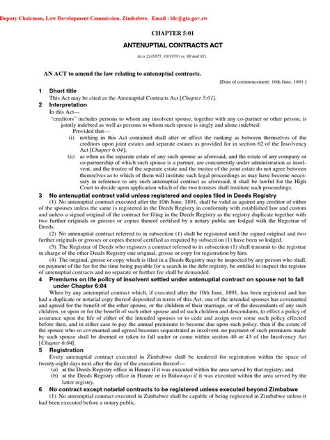 Antenuptial Contracts Act Pdf Domain Name Registrar Bankruptcy