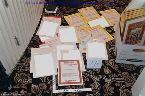 DOJ Releases Pictures Of Classified Documents Sprawled Across Mar A