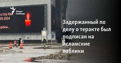 Задержанные по делу о теракте были подписаны на исламские паблики
