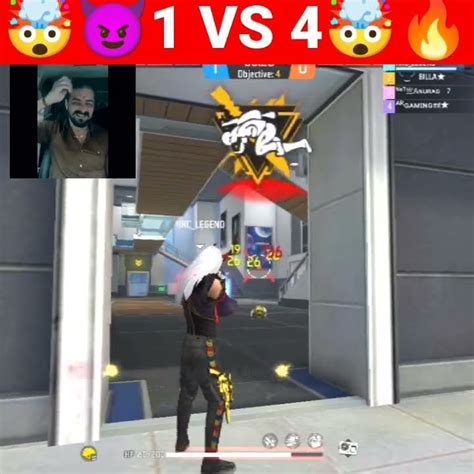 1 Vs 4🤯😈power Of Ump😱🔥god Moment Of The Ump Power🙄😱shorts Ffshorts