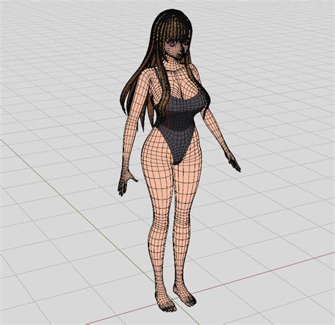 Artstation Summer Collection 5 Anime Bikini 3d Characters Game Assets