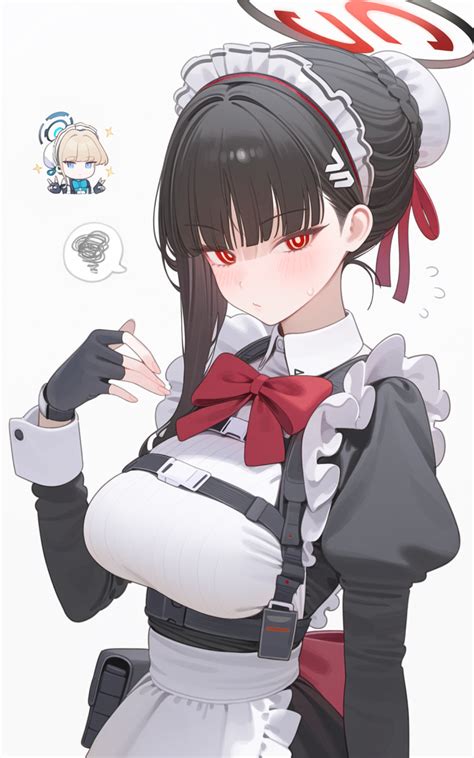 Safebooru 1girl Ai Generated Blue Archive Blush Breasts Cosplay