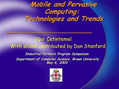 ppt mobile and pervasive computing technologies and trends