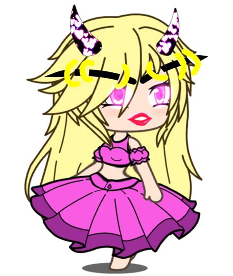 Download Gacha Baddie Anime Style Character Wallpaper