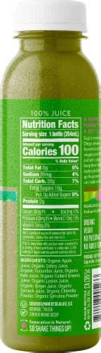 Suja Organic Noon Greens Juice Drink 12 Fl Oz Kroger