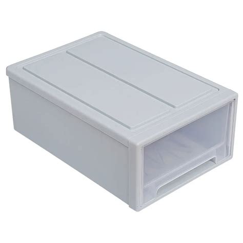 5 13l Drawer Style Stackable Storage Box Stackable Drawer Plastic Room Wardrobe Sundries