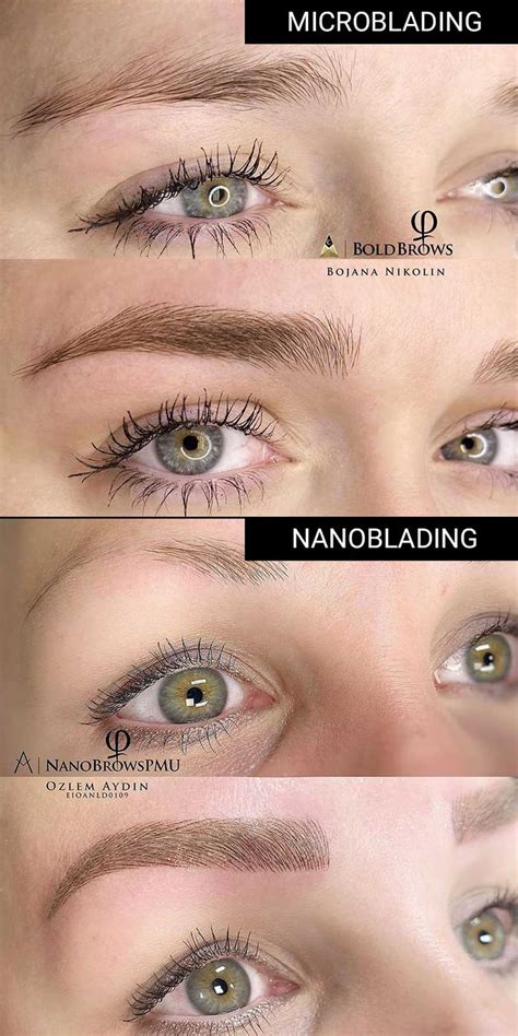 Nano Brows Vs Microblading Key Differences And Similarities Microblading Eyebrows Blonde