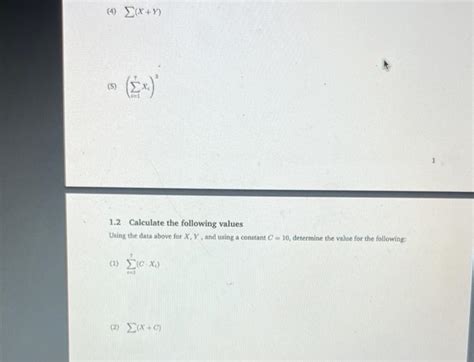 Solved Given The Following Data Determine The Numerical