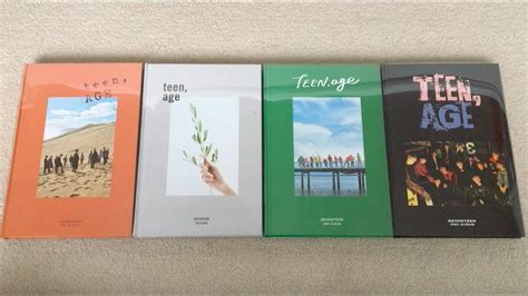 Unboxing Seventeen 세븐틴 2nd Studio Album TEEN AGE 틴에이지 All 4 Versions