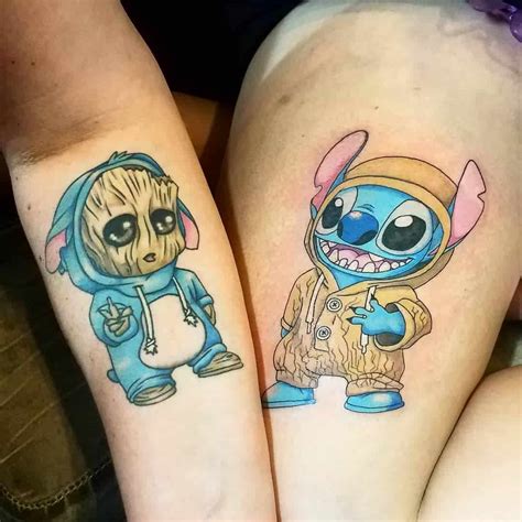 Cartoon Couple Tattoos