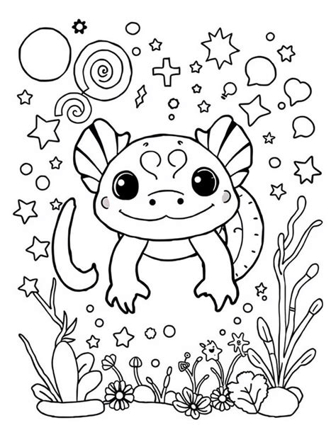 15 Free Printable Axolotl Coloring Pages For Fun And Creativity