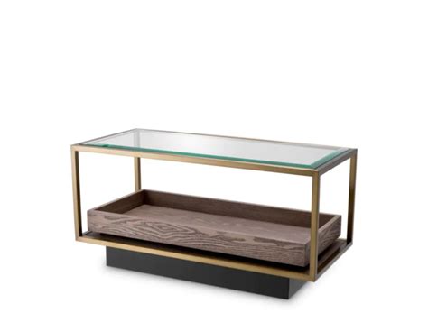 Eichholtz Coffee Table Roxton Brass Wilhelmina Designs