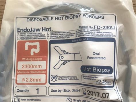 New Olympus Fd 230u Endojaw Disposable Hot Biopsy Forceps Wl 2300mm